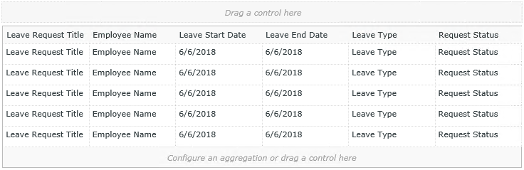 4. Build the Leave Request List View