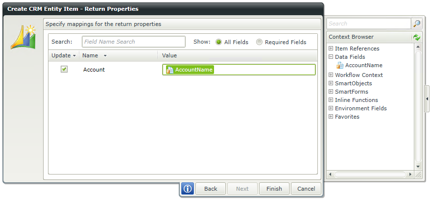 Create CRM Entity Item