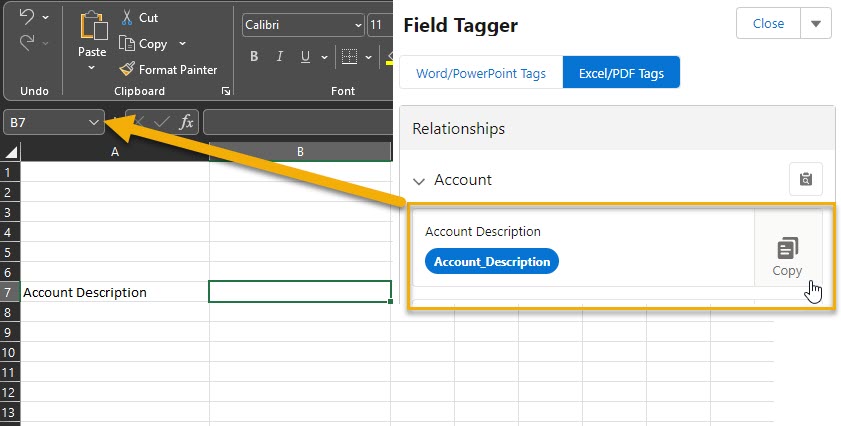 Tag An Excel Document