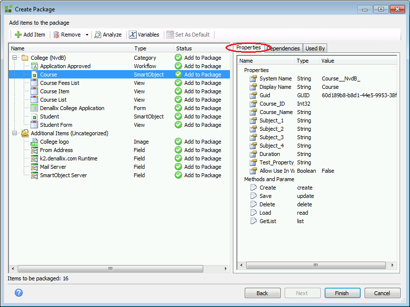 Creating A Package using K2 Package and Deployment
