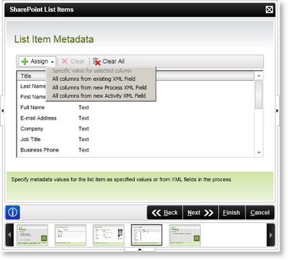 SharePoint List Item - Configure Metadata