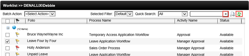 Configuring my Worklist