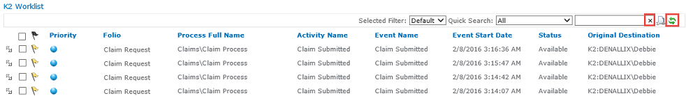 Configuring my Worklist in Process Portal
