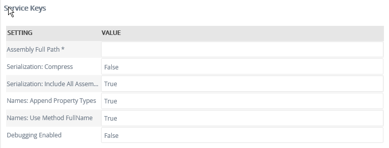 EndPoints Assembly Service Type