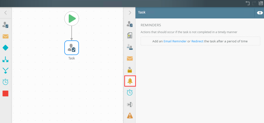 Reminders tab