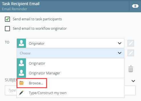 Reminders tab