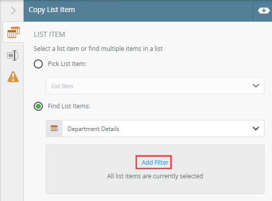 Copy List Item Step