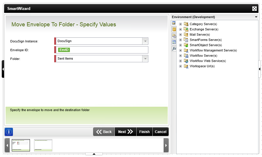 Move Envelope to Folder