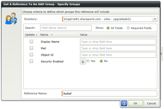 Get AAD Group Reference