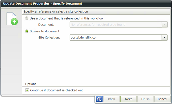 Update Document Properties