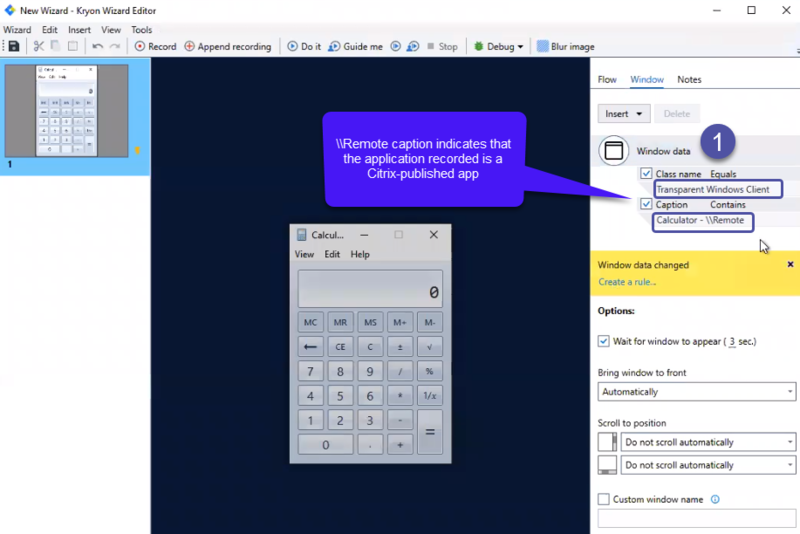 Working with Citrix Applications