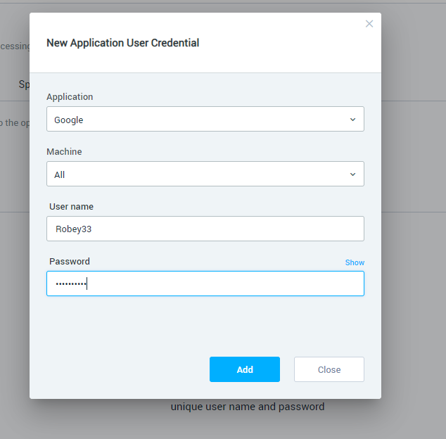 Working with Credentials Vault