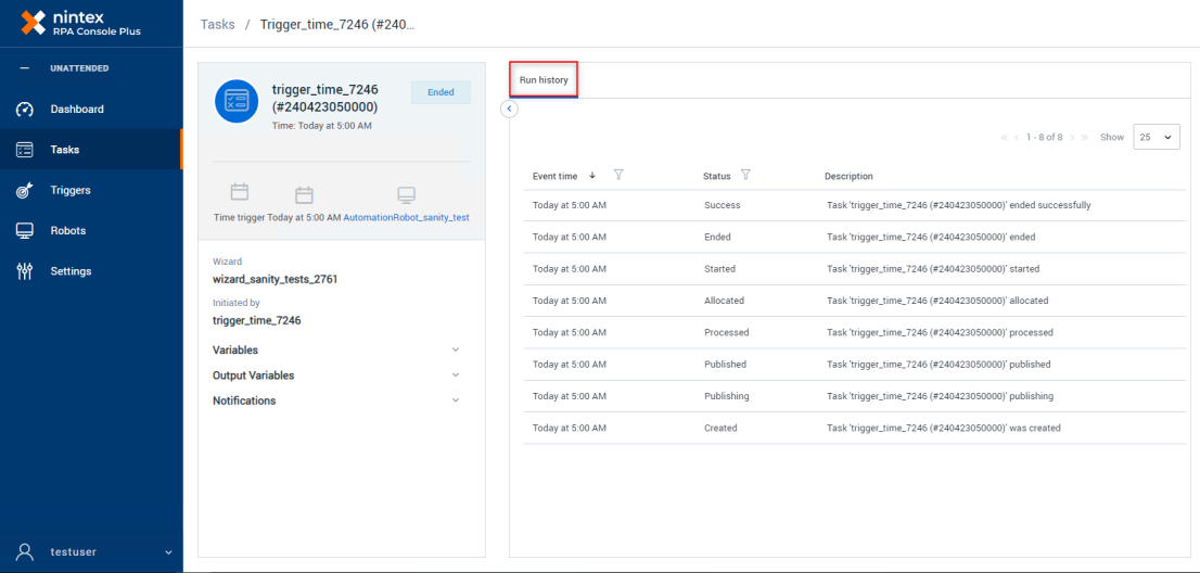 Task Summary Task Summary