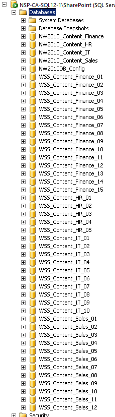 More than 25 SharePoint content databases