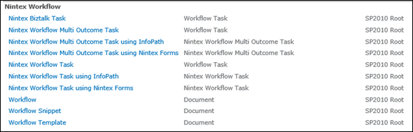 Missing content types