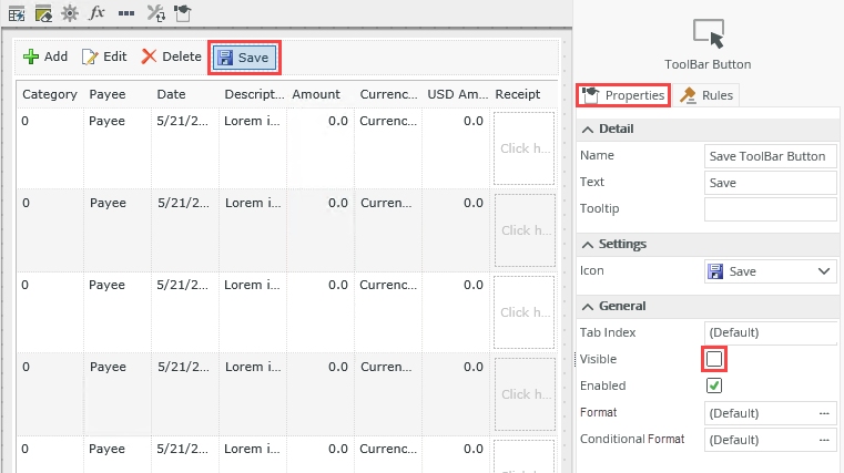 11. Create an Editable List View