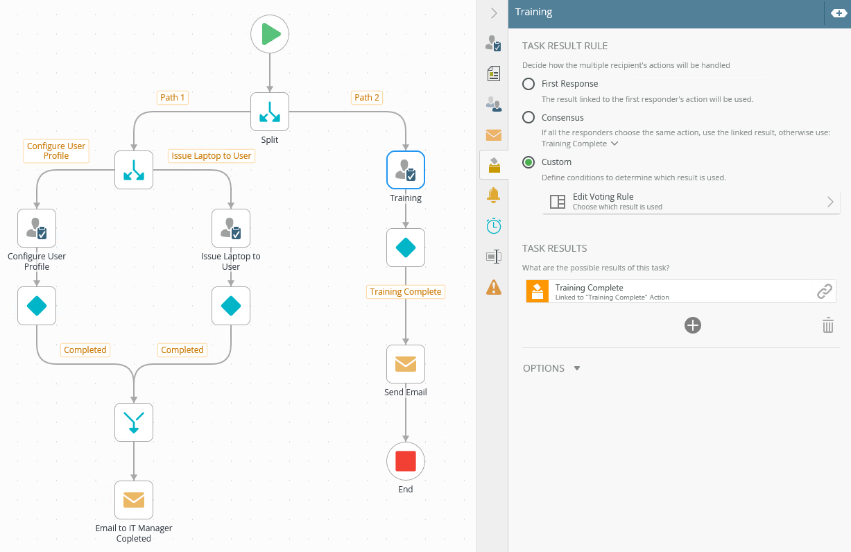 Results Rule - Custom Voting Rule with Task