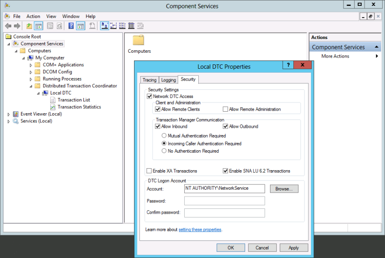 Enable and Configure DTC Components