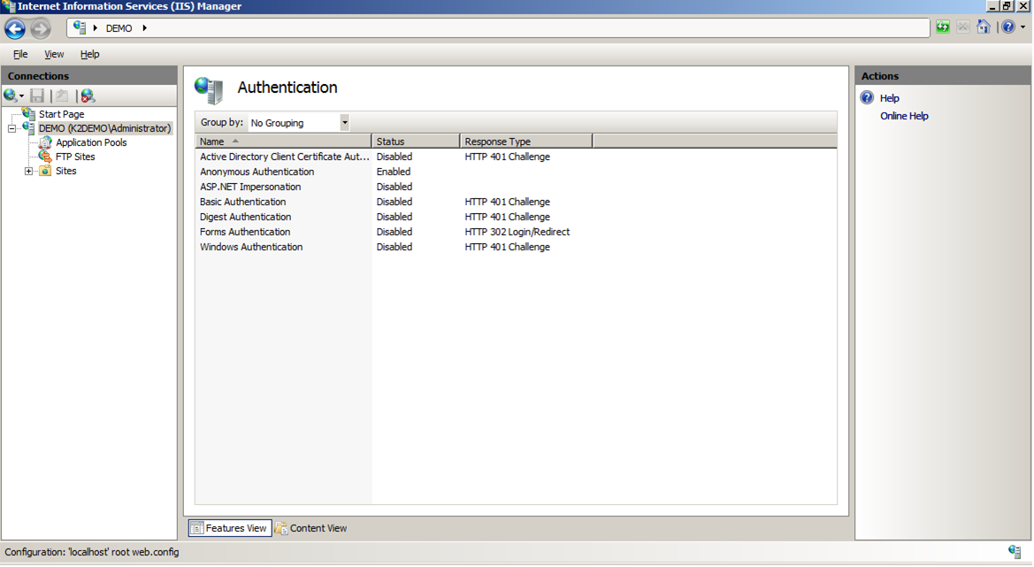 Configure K2 Workspace