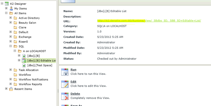 SmartForms Design Time versus Runtime Sites