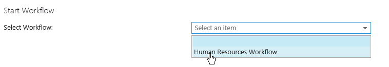Manually Starting a K2 Workflow