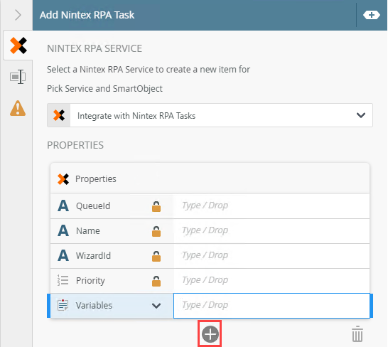 Add Nintex RPA Task