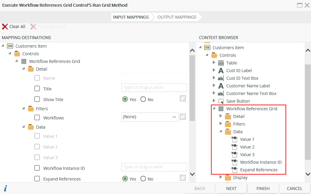 Workflow References Grid Control(Report)