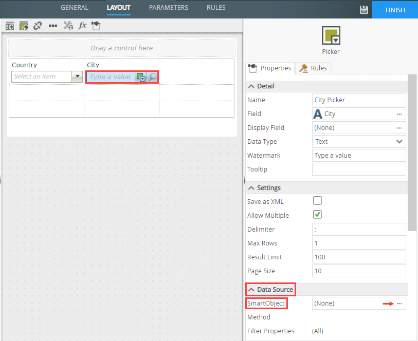 How To: Use the Picker Control to use another control's data to filter the results
