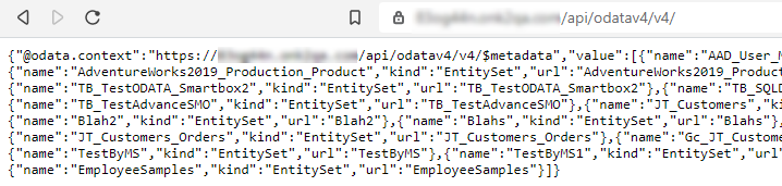 SmartObject OData API v4 endpoints