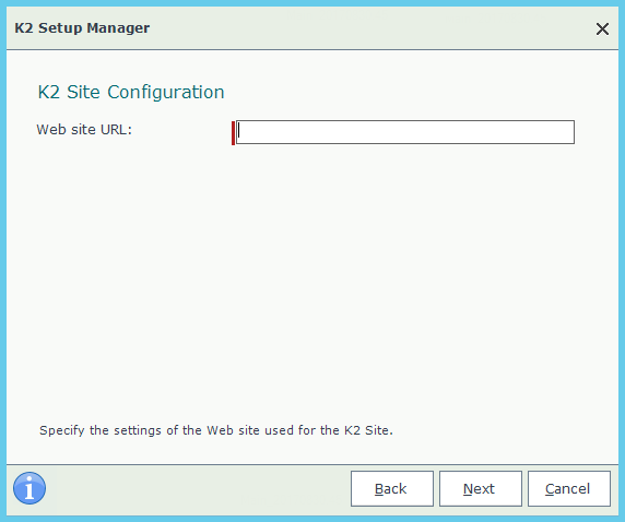 K2 Site Configuration