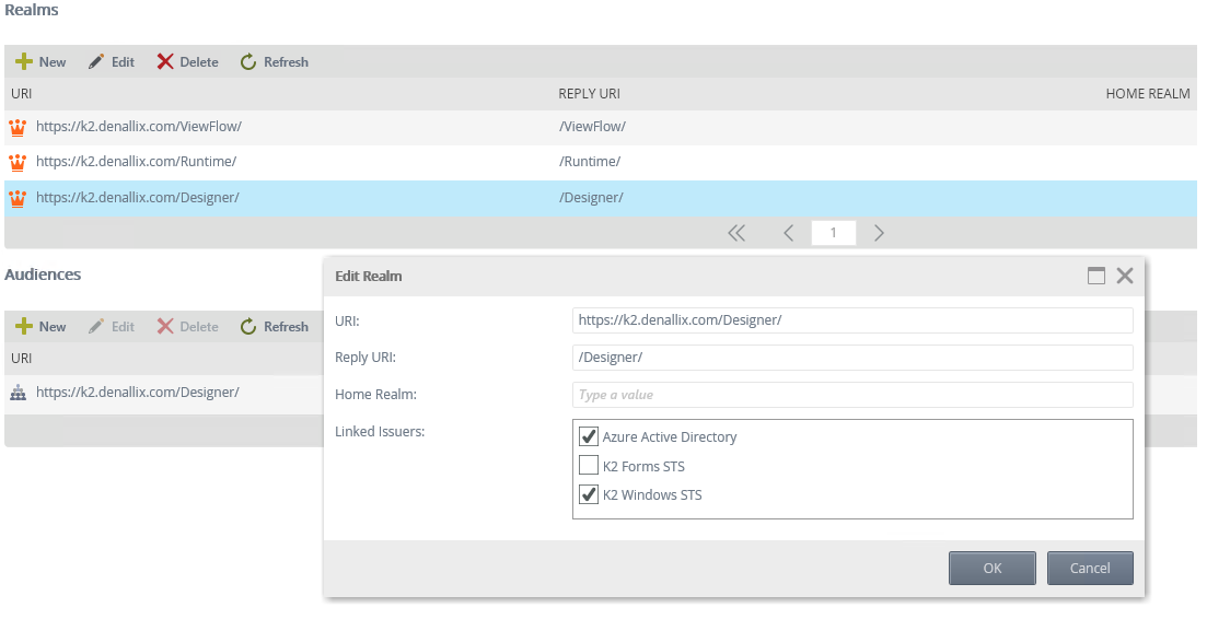 Manually Configure K2 for Azure Active Directory (AAD)