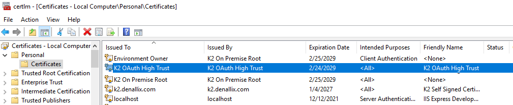 Manually Configure K2 for Azure Active Directory (AAD)
