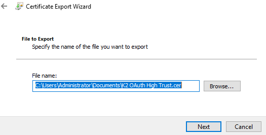 Manually Configure K2 for Azure Active Directory (AAD)