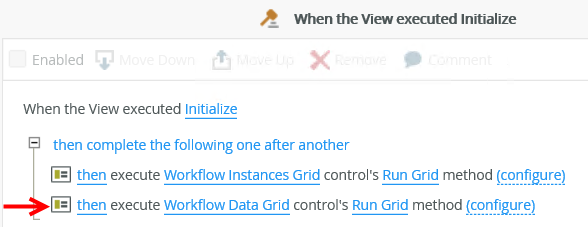 Workflow Data Grid Control