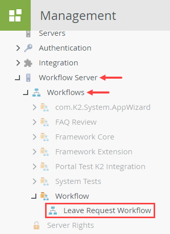 16. (Optional) Clean your K2 environment by deleting application artifacts
