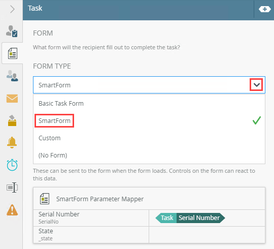 Form tab