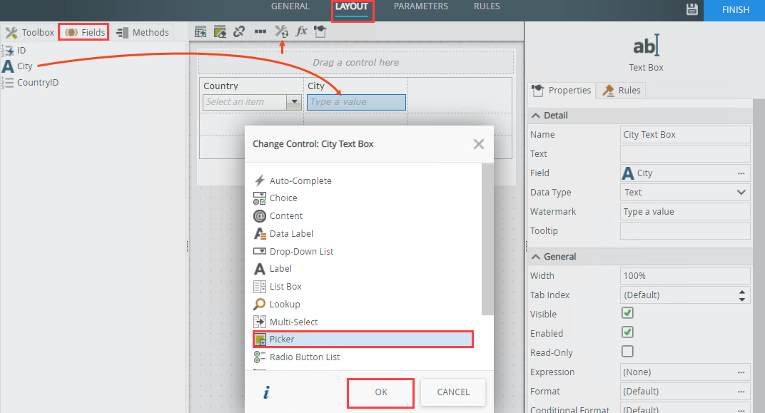 How To: Use the Picker Control to use another control's data to filter ...