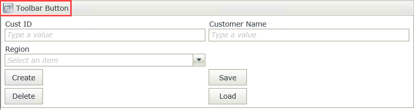 Toolbar Button Control 8252