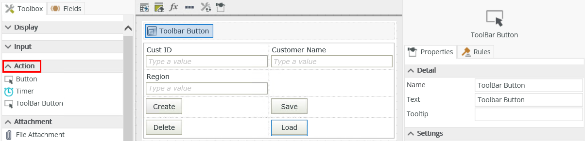 Toolbar Button Control 5137