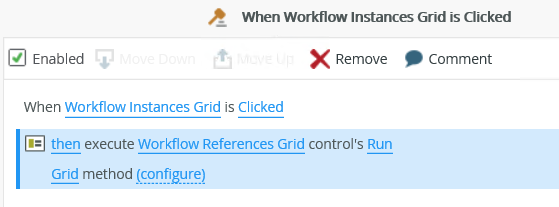 Workflow References Grid Control(Report)
