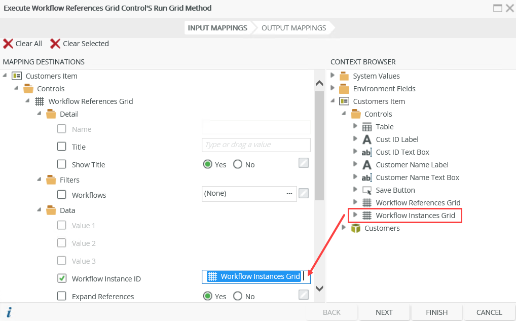 Workflow References Grid Control(Report)