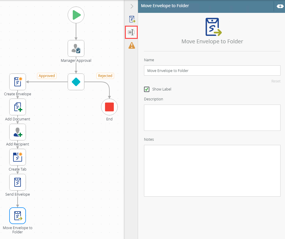 DocuSign Move to Folder Step