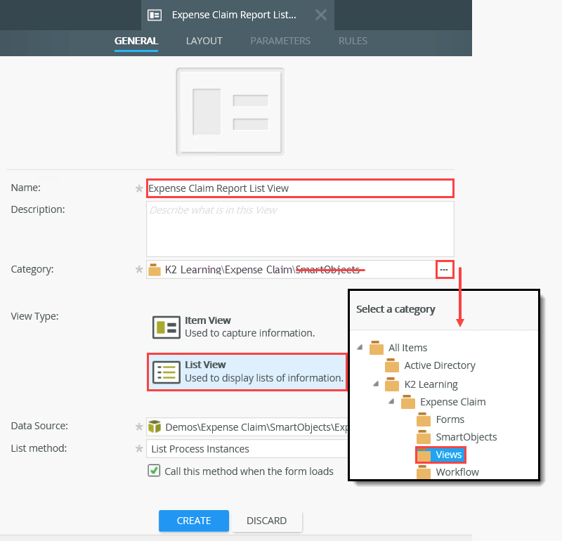 30. Create the Expense Claim Report List View