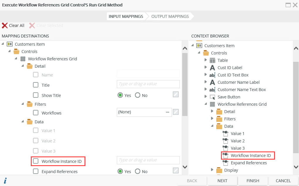 Workflow References Grid Control(Report)