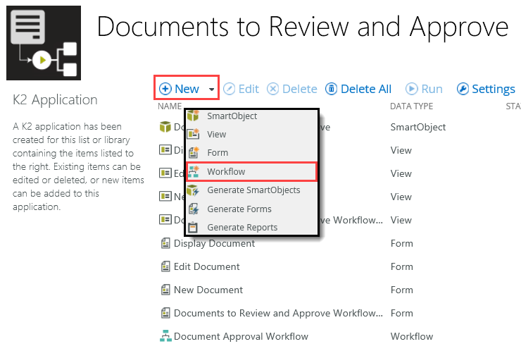 11. Add the Document Review Workflow