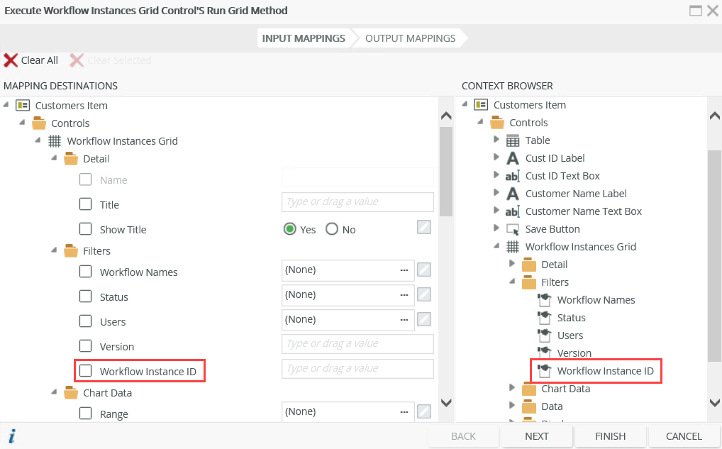 Workflow Instances Grid Control(Report)