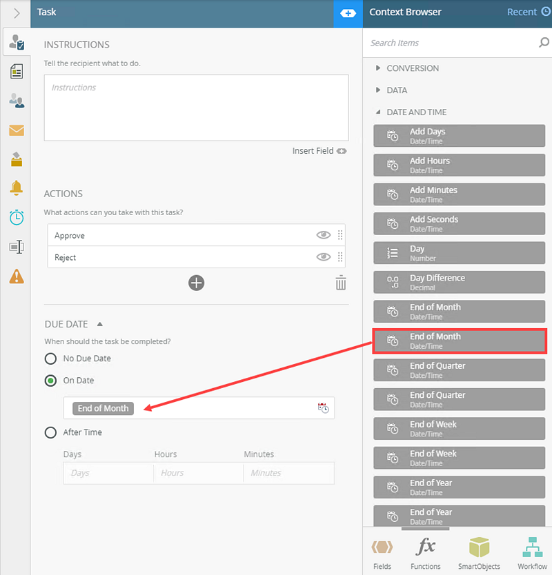 Task Tab