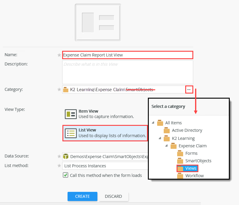 30. Create the Expense Claim Report List View