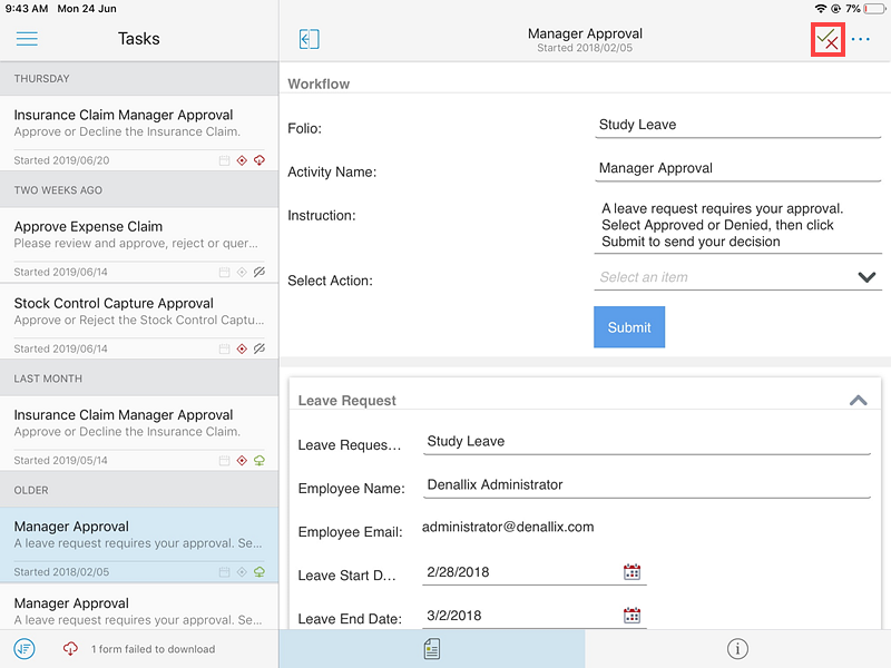 Using Workflow Actions