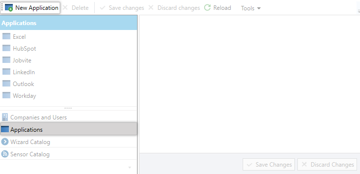 Adding an Application